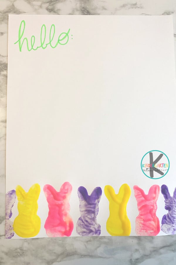 Simple, Cute Easter Peep Craft for Kids