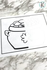 🍀 St Patrick’s Day Finish the Drawing Symmetry Worksheets for Kindergarten