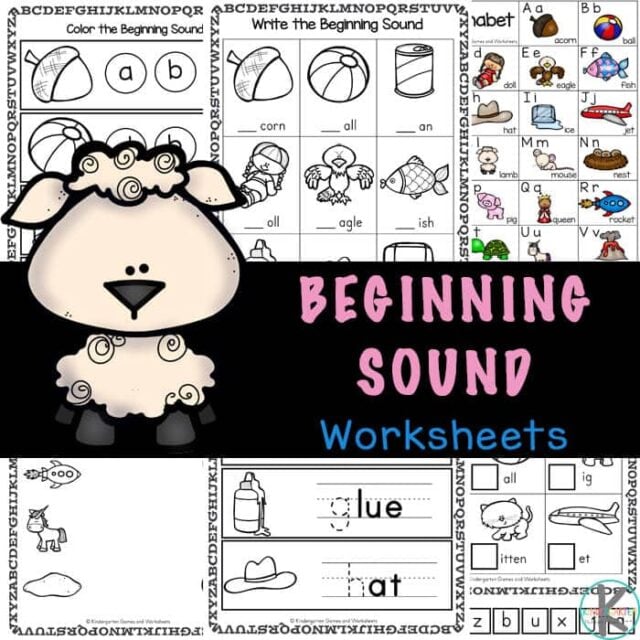 FREE FREE Printable Beginning Initial Sound Worksheets pdf
