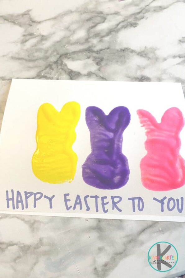 Simple, Cute Easter Peep Craft for Kids