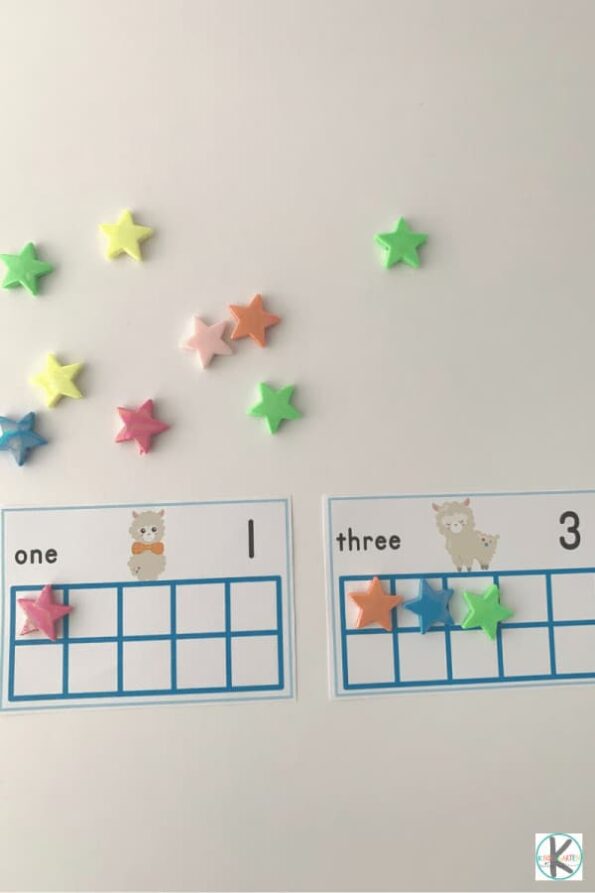 Llama Llama Ten Frame Counting Activity