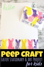 Simple, Cute Easter Peep Craft for Kids