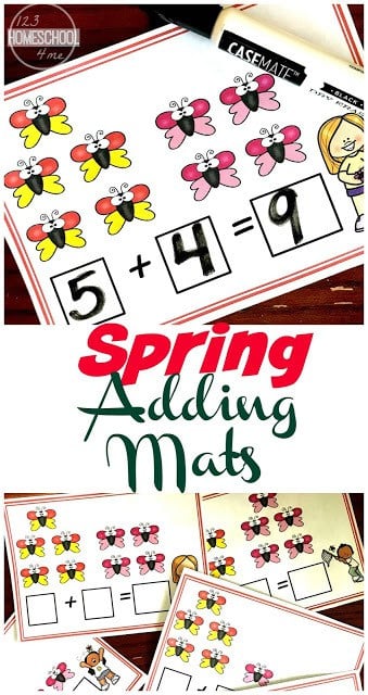🦋 FREE Printable Butterfly Math Counting to 10 Punch Cards