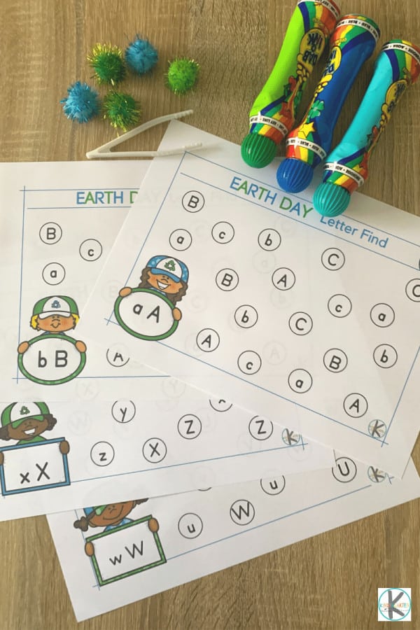 🌏 FREE Printable Earth Day Letter Find Worksheets