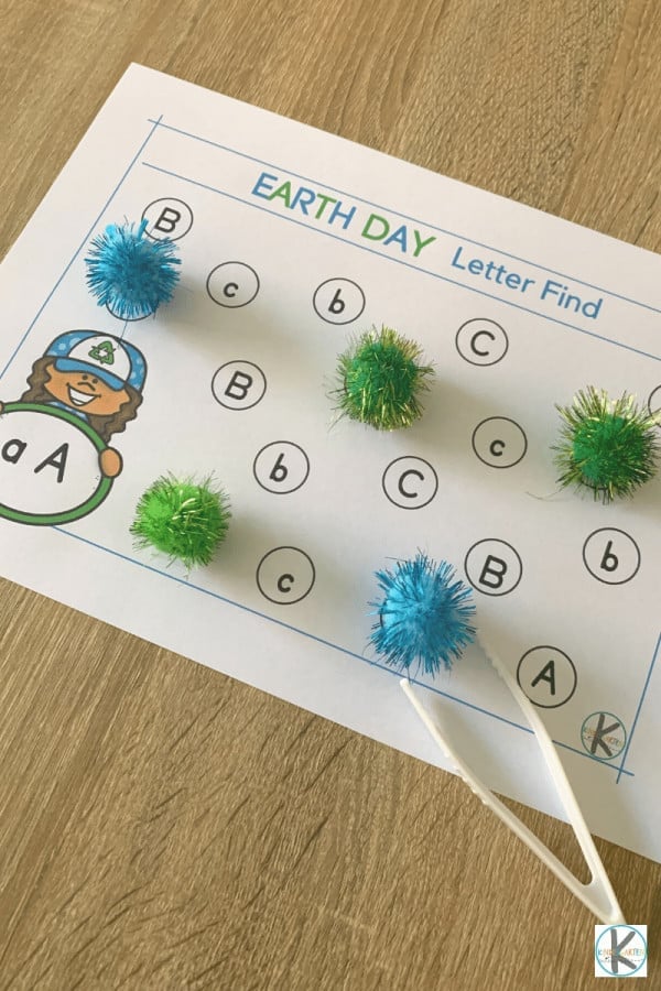 🌏 FREE Printable Earth Day Letter Find Worksheets
