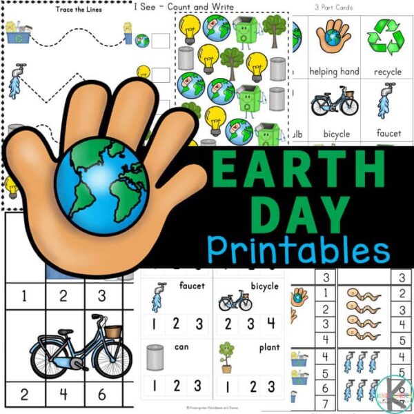  Free Printable Earth Day Worksheets For Kindergarten