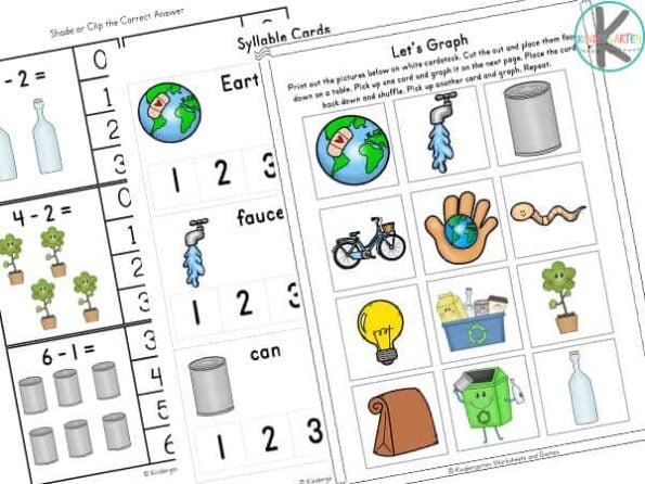 🌎 Free Printable Earth Day Worksheets for Kindergarten