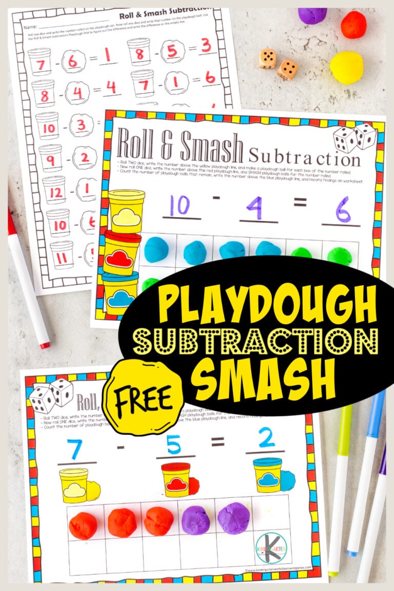 💕 FREE Printable Subtraction Valentines Day Math Worksheets