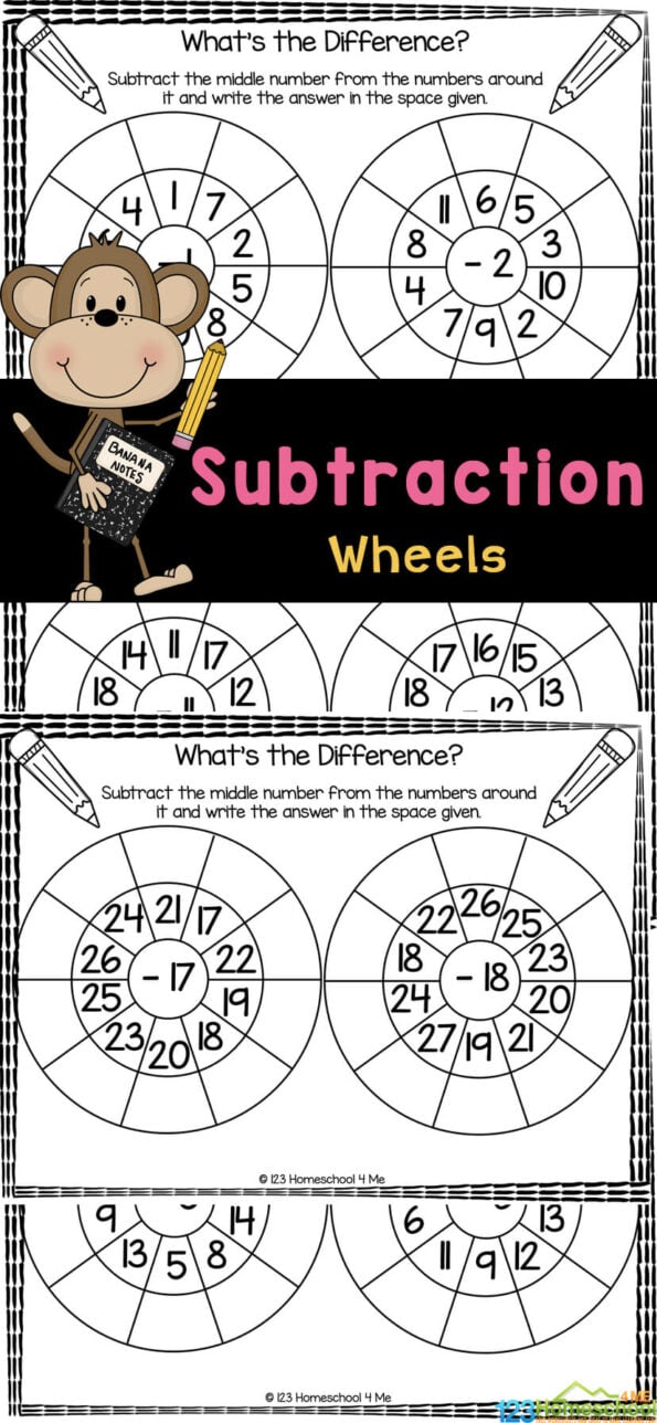 🐻🐸 FREE Hibernating Animals Simple Subtraction Within 5 Worksheets