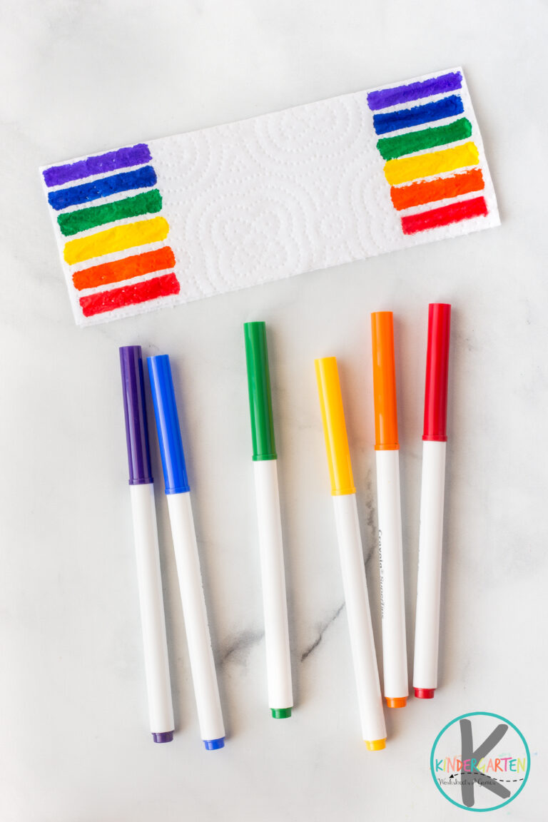 🌈 Grow a Rainbow - 5 minute Science Experiment Exploring Capillary Action