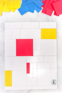 🟥 EASY Piet Mondrian Abstract Art Project for Kids