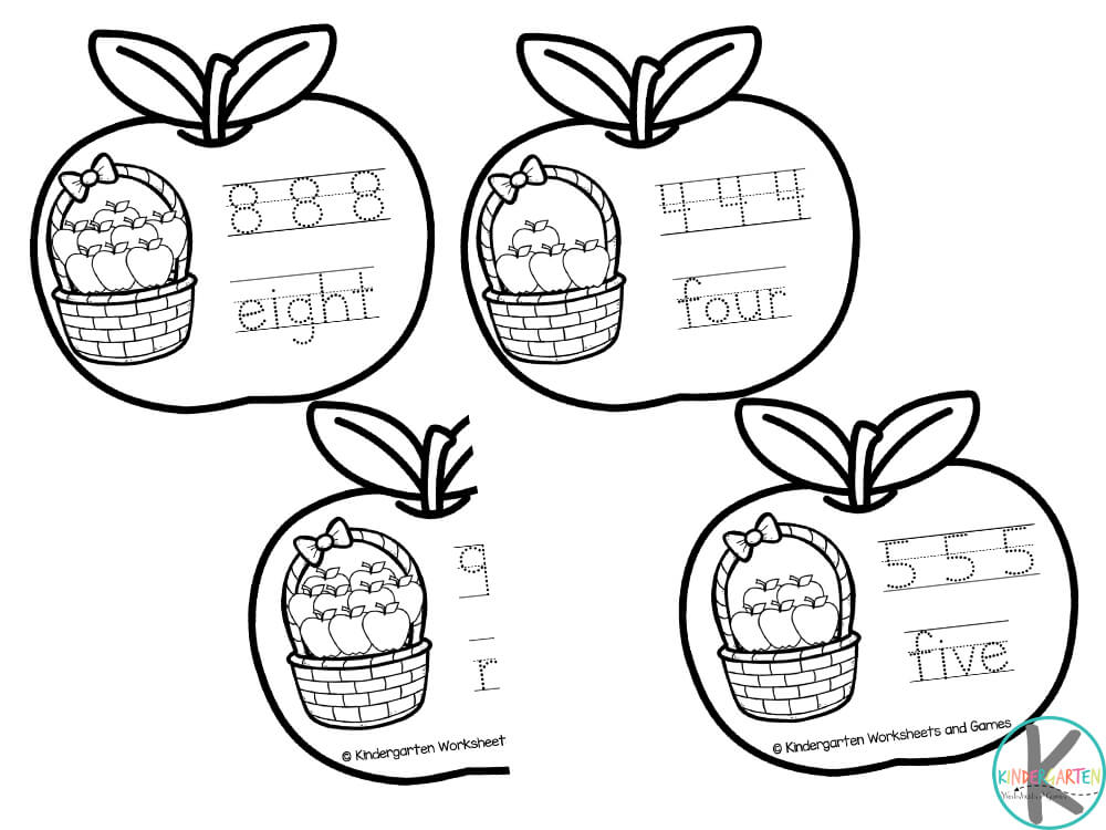 🍎 FREE Printable Apple Counting Book 0-10