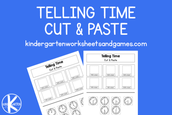 🕑 FREE Cut and Paste Telling Time Worksheets pdf