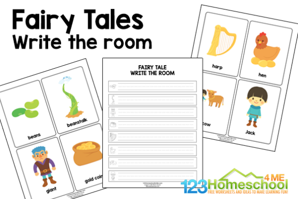 FREE Fairy Tale Writing the Room Worksheets