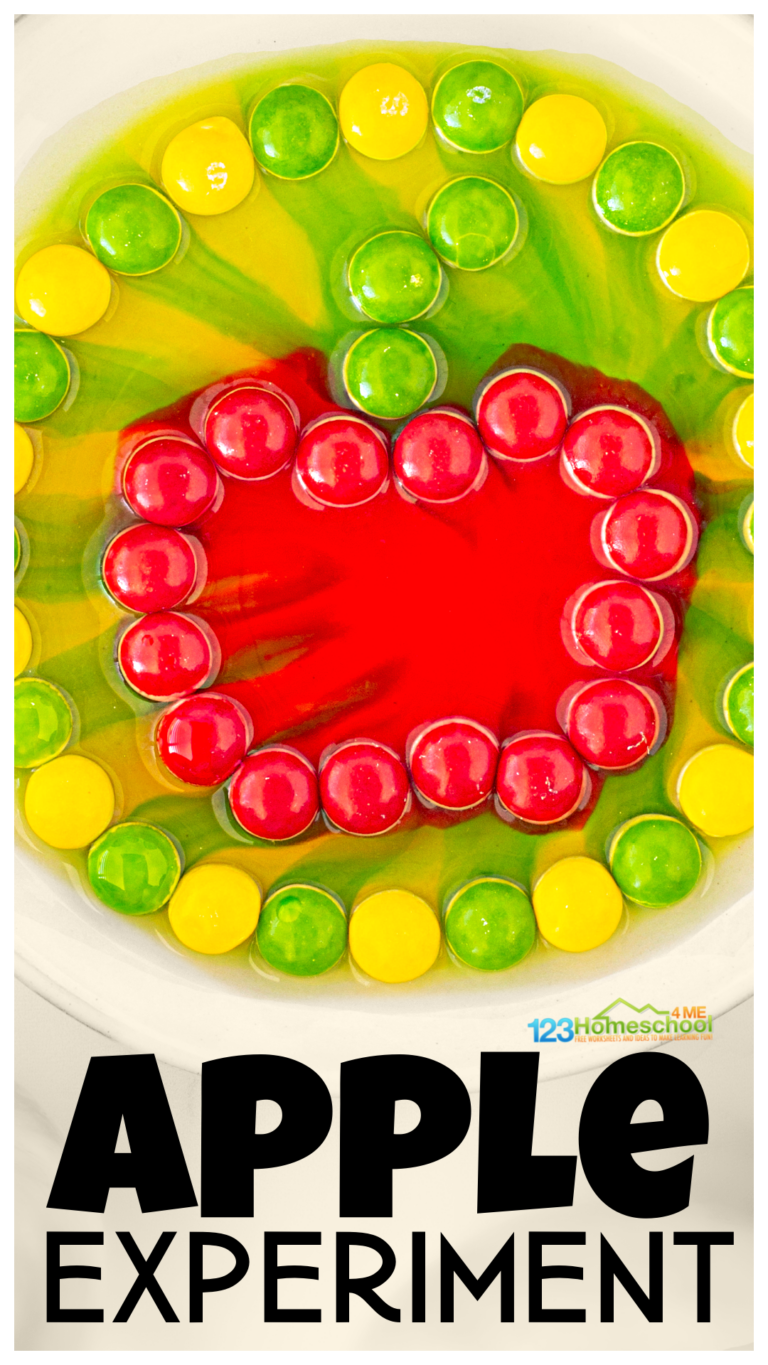 🍎 Apple Volcano Experiment and Activity for Kids in September