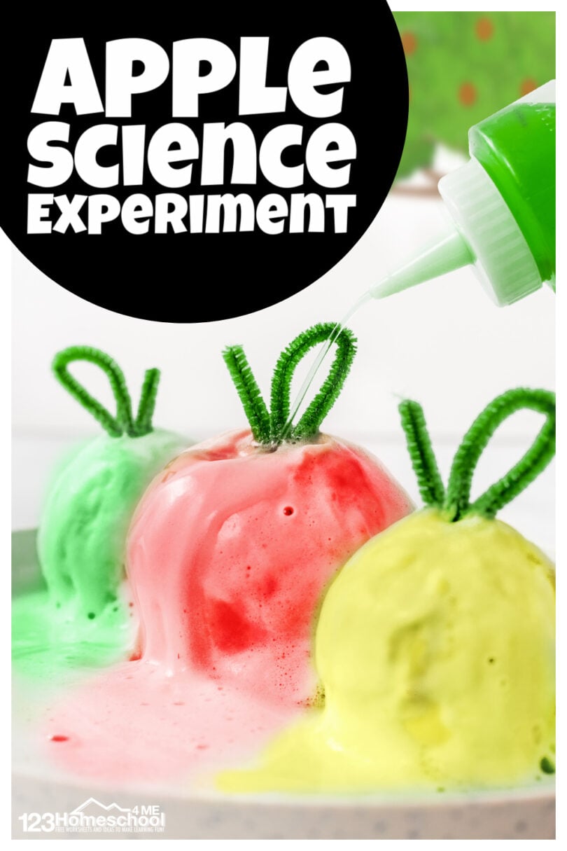 🍏 Apple Browning Science Experiment with FREE Oxidation Worksheet
