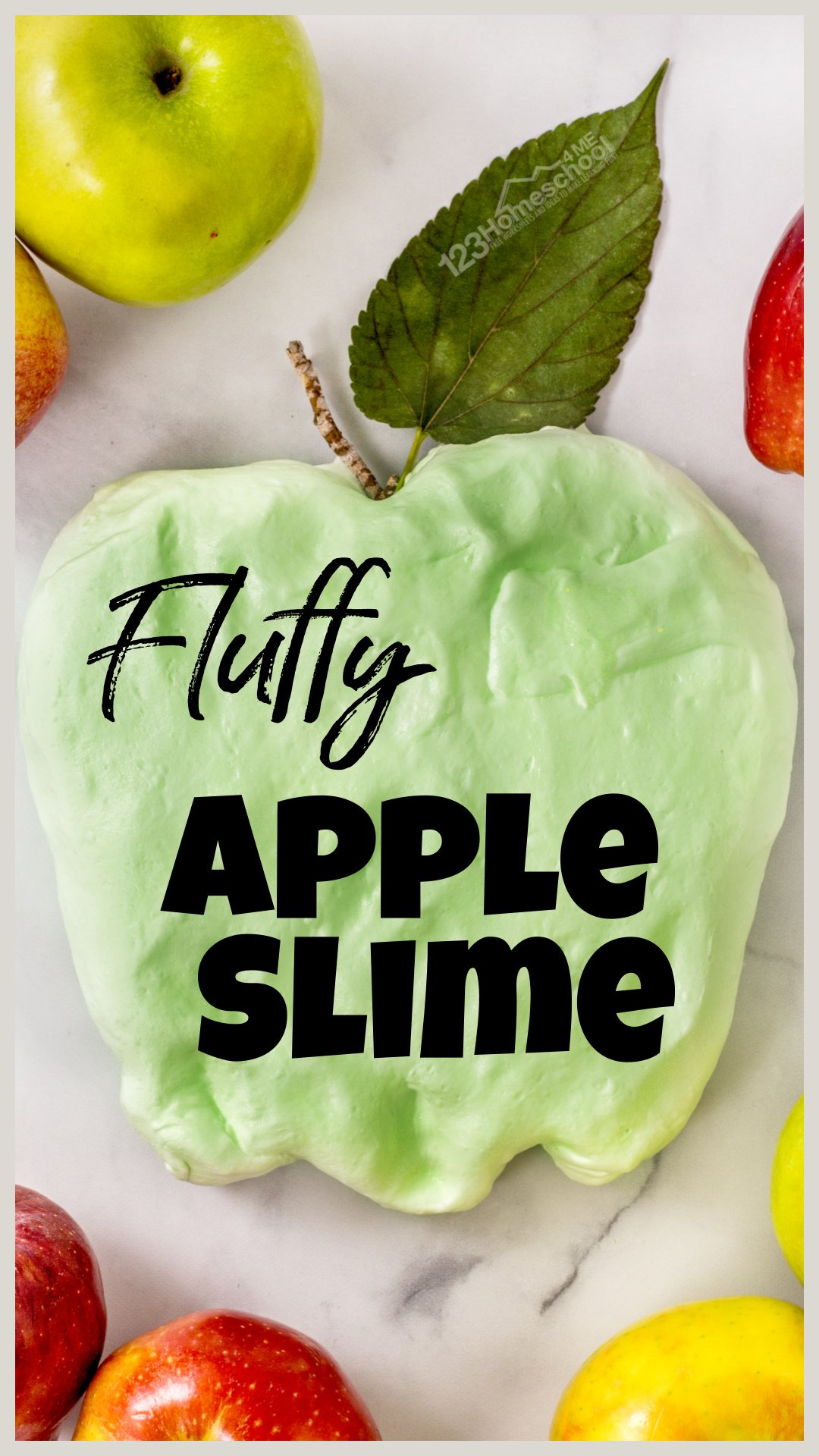 💛 Easy, Fluffy Apple Slime Recipe for Fall