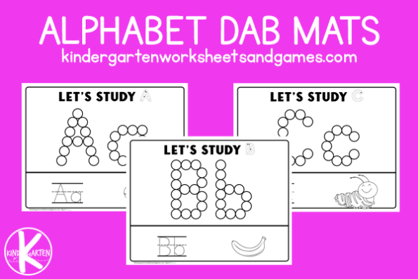 FREE Printable Alphabet Dab Activity Worksheets