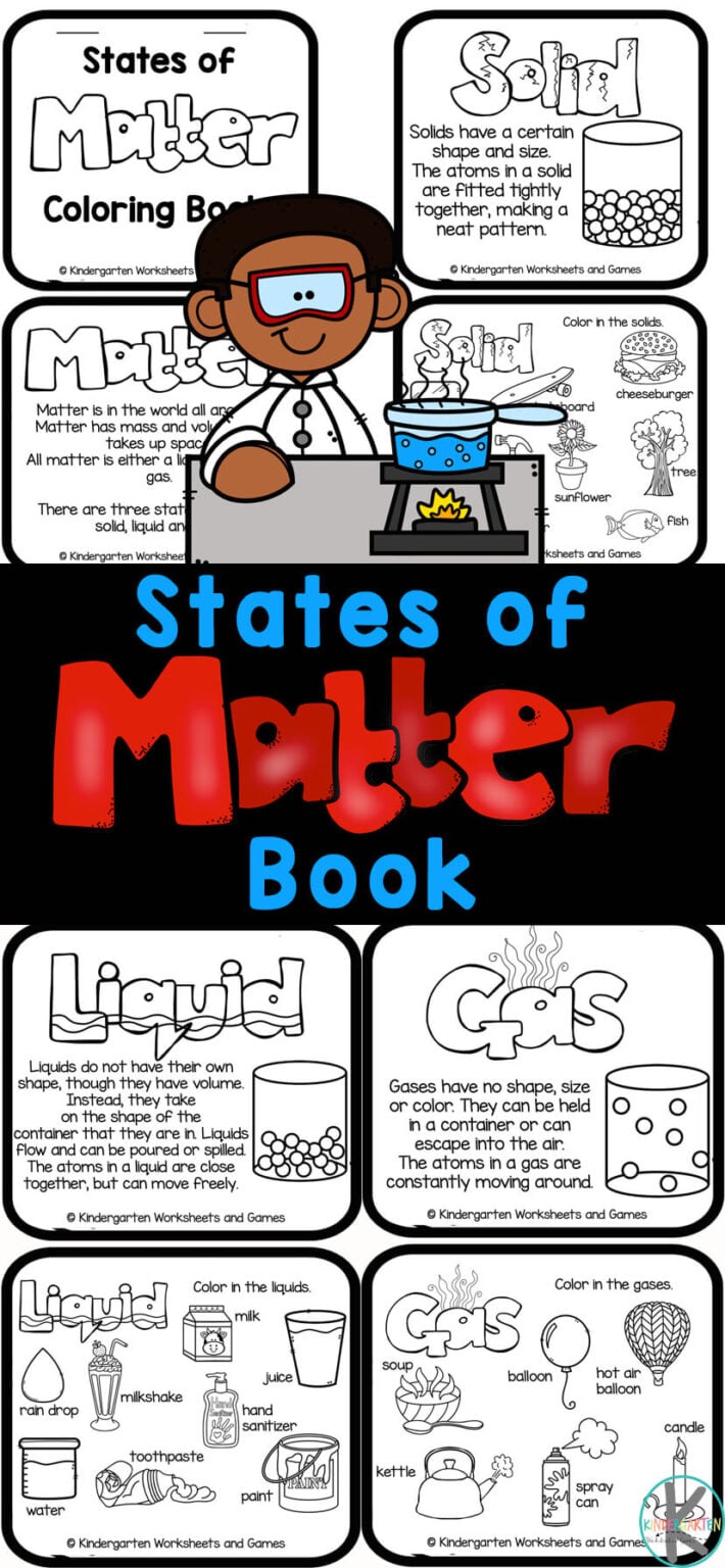 FREE Printable States of Matter Coloring Pages