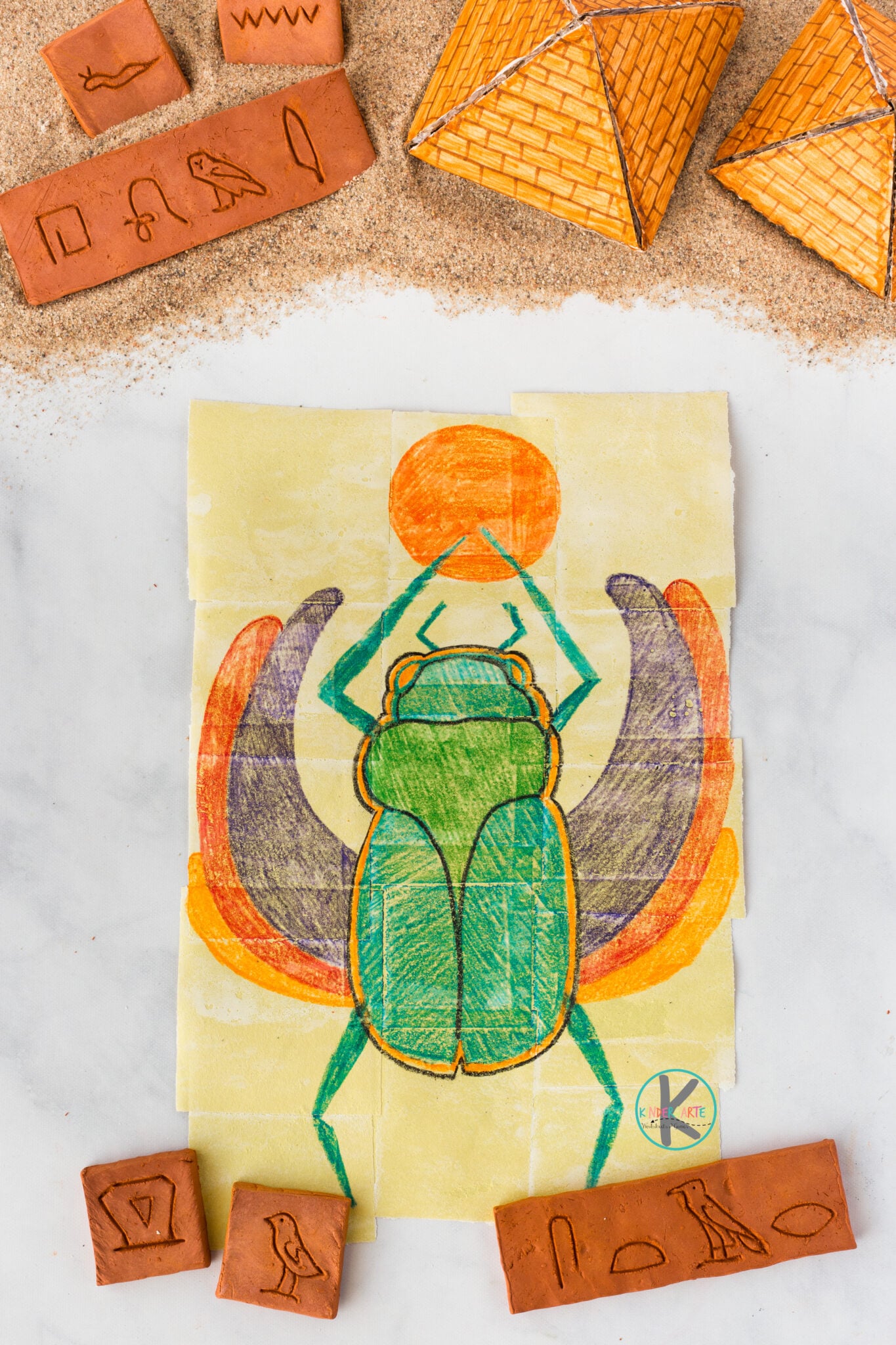 EASY Ancient Egypt Papyrus Paper History Craft for Kids