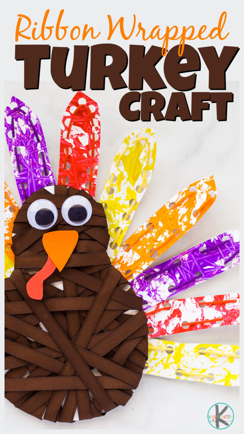 🦃 EASY Marble-Painted Turkey Craft Ideas for Kids to make in November