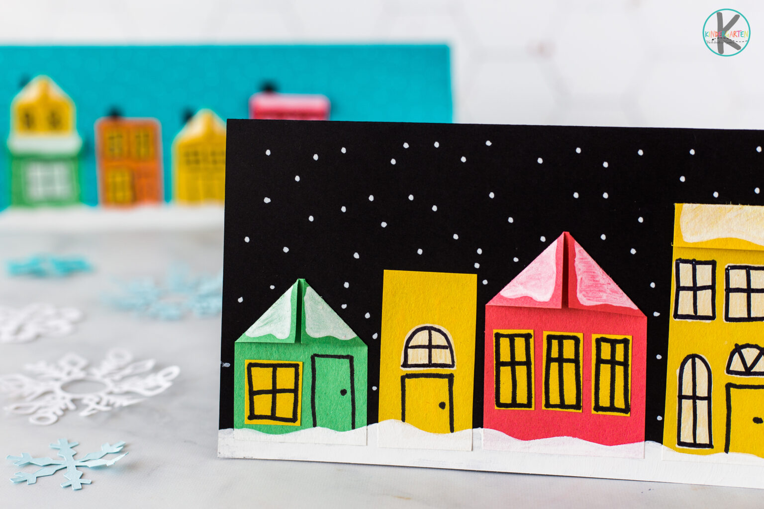 🎄 Homemade Winter Scene Christmas Card Ideas for Kids