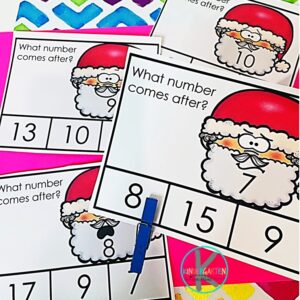 🎅 Santa Christmas Math - Teen Numbers What Number Comes Next