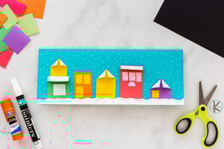 🎄 Homemade Winter Scene Christmas Card Ideas for Kids