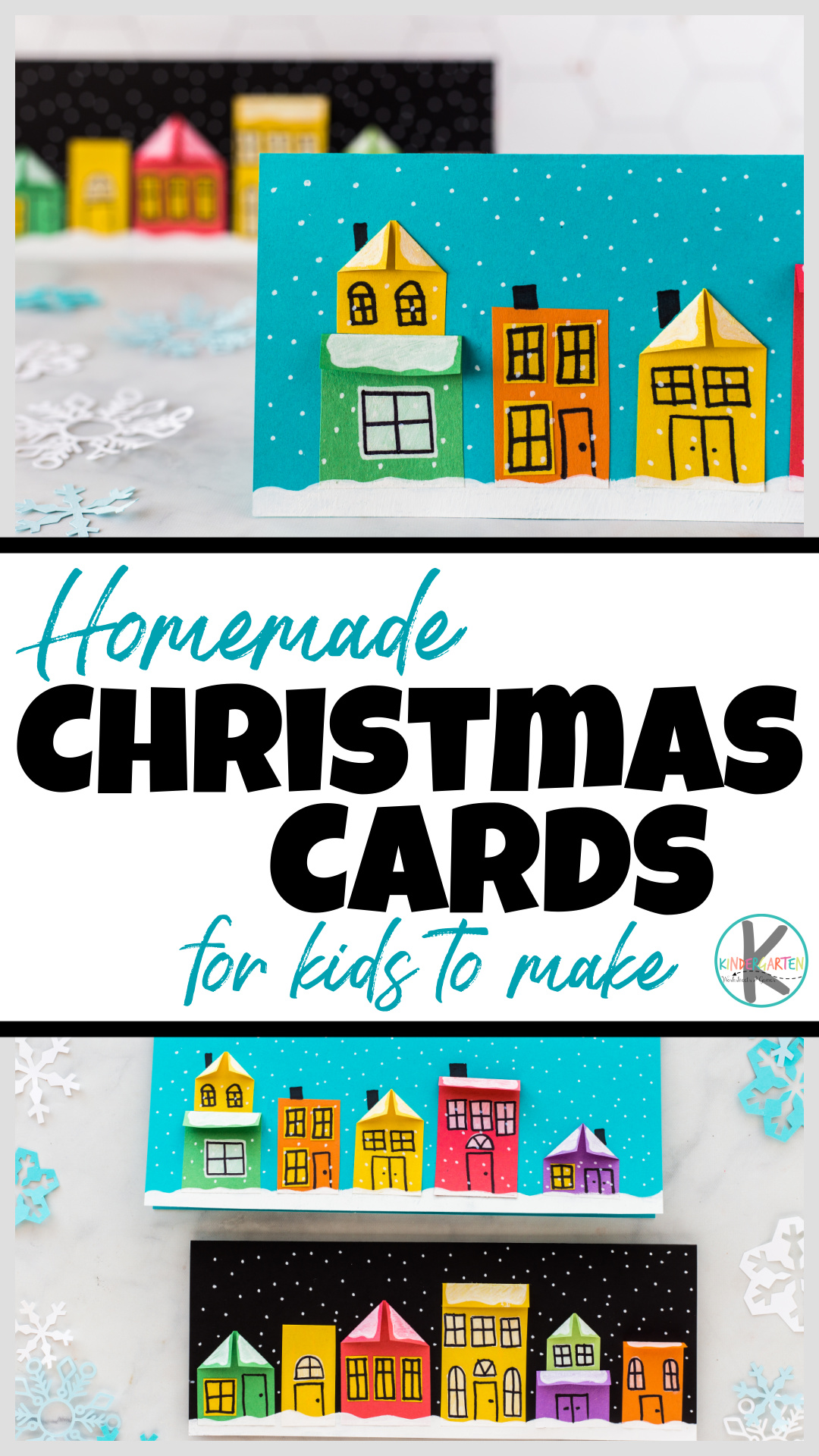 🎄 Homemade Winter Scene Christmas Card Ideas for Kids
