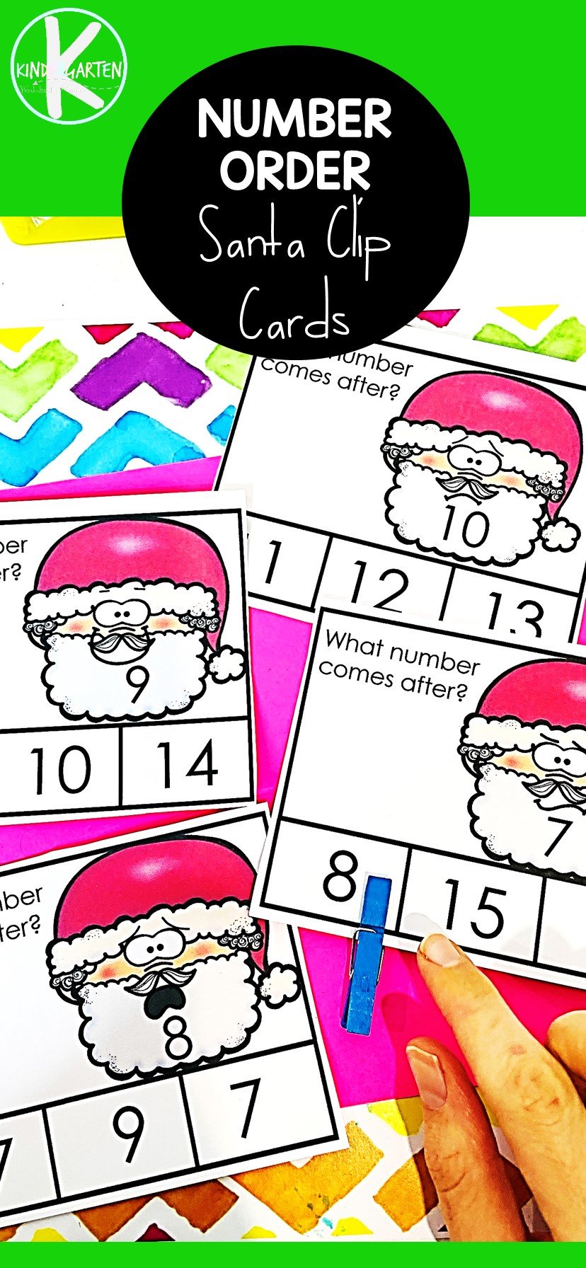 🎅 Santa Christmas Math - Teen Numbers What Number Comes Next