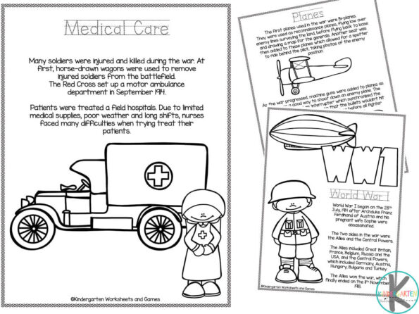 WW1 Coloring Pages - Read, Color & Learn about World War 1 for Kids