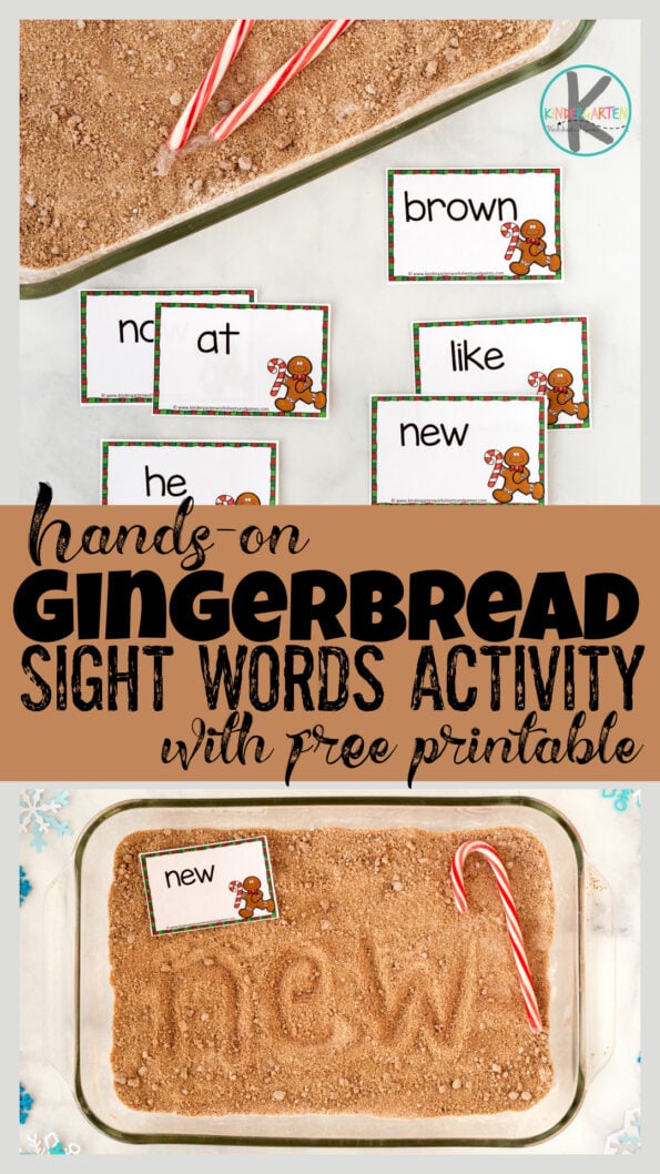 🎄 Gingerbread Sight Words - Christmas Activities for Kindergarteners