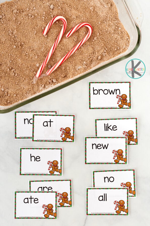 🎄 Gingerbread Sight Words - Christmas Activities for Kindergarteners