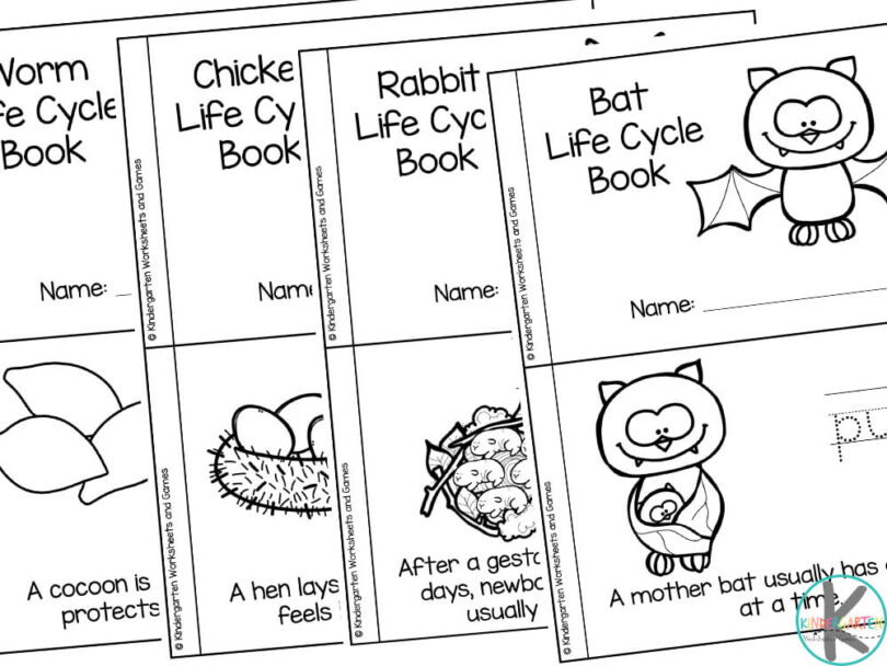 🐰🦇🐔 FREE Farm Animal Life Cycles Printable Readers for Kids