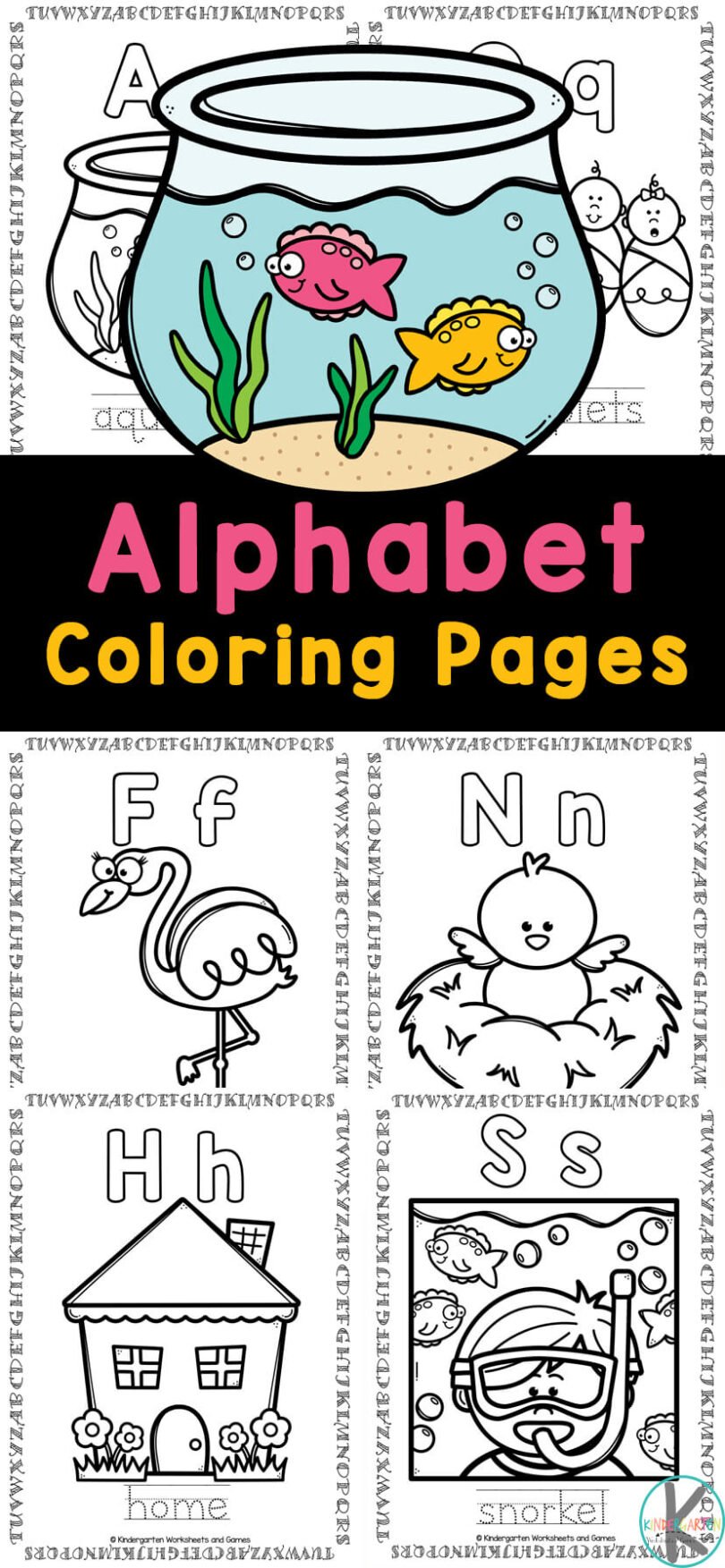 FREE Printable Fill in the Missing ABC Letters Alphabet Worksheets