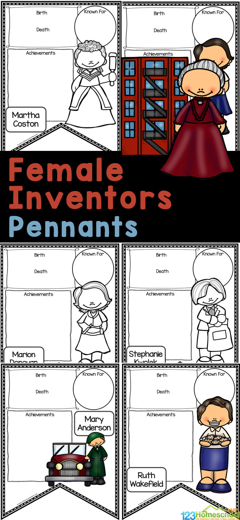 🔬 FREE Printable Famous Scientist Coloring Pages for Kids