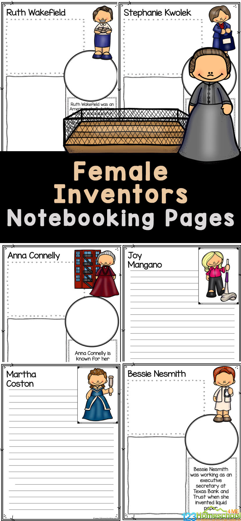 🔬 FREE Printable Famous Scientist Coloring Pages for Kids