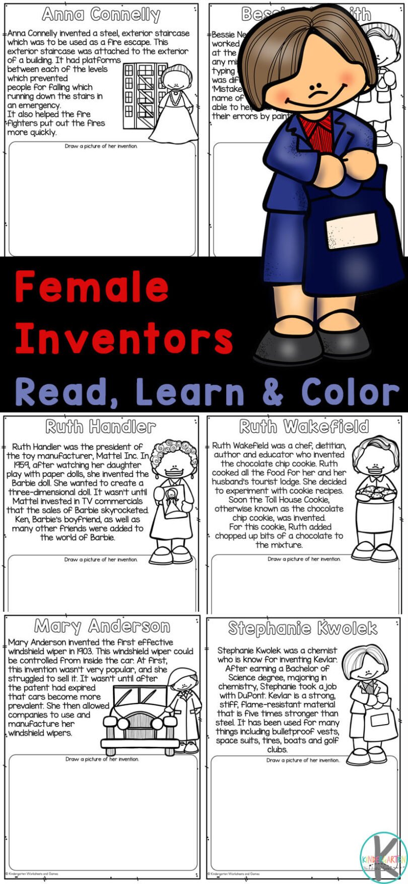 Grab Your FREE Printable Coloring Pages of Inspiring Female Scientists!