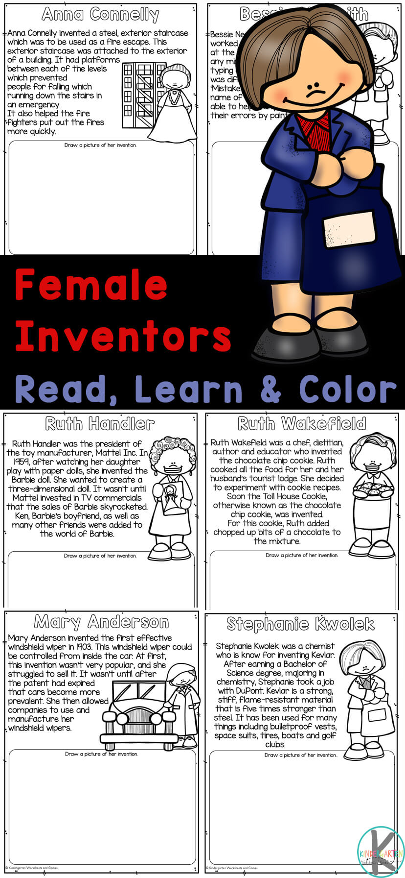 Grab Your FREE Printable Coloring Pages of Inspiring Female Scientists!