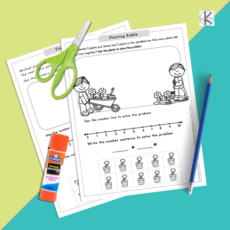 🌷 Free Spring Math Word Problems For Kindergarten
