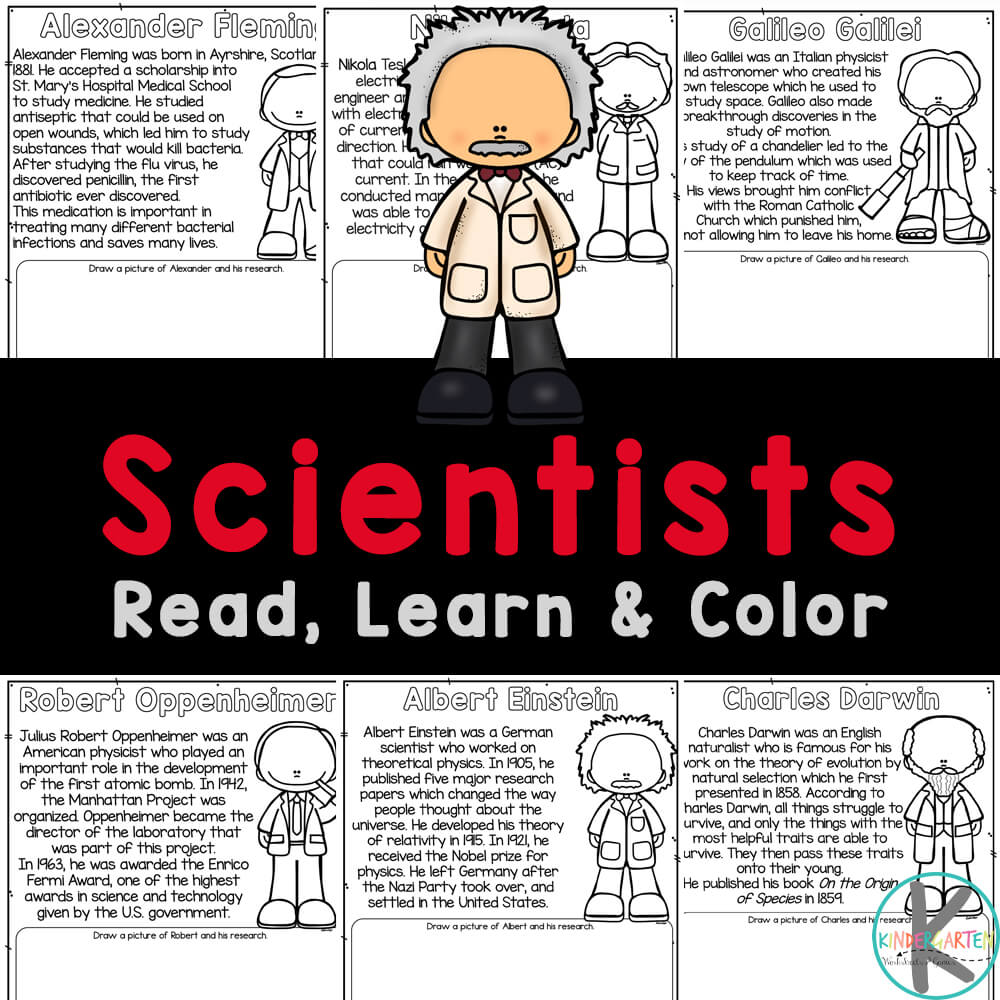 Scientist Coloring Page