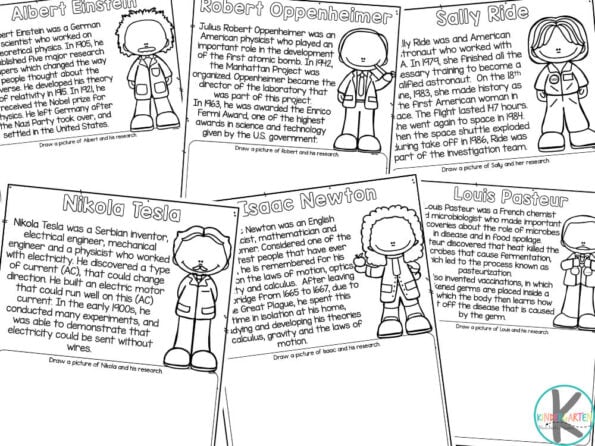 🔬 FREE Printable Famous Scientist Coloring Pages for Kids