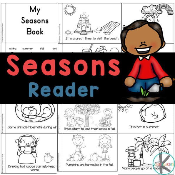 FREE Printable Seasons Reader and Activities for Kindergarten