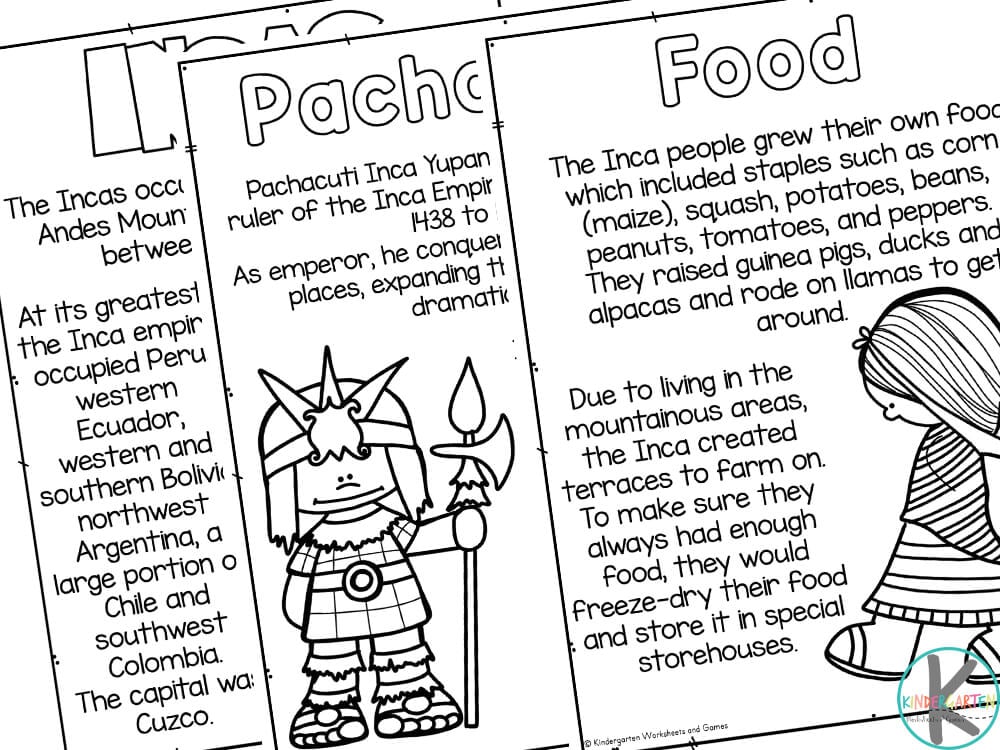 FREE Printable Inca Coloring Pages for Kids