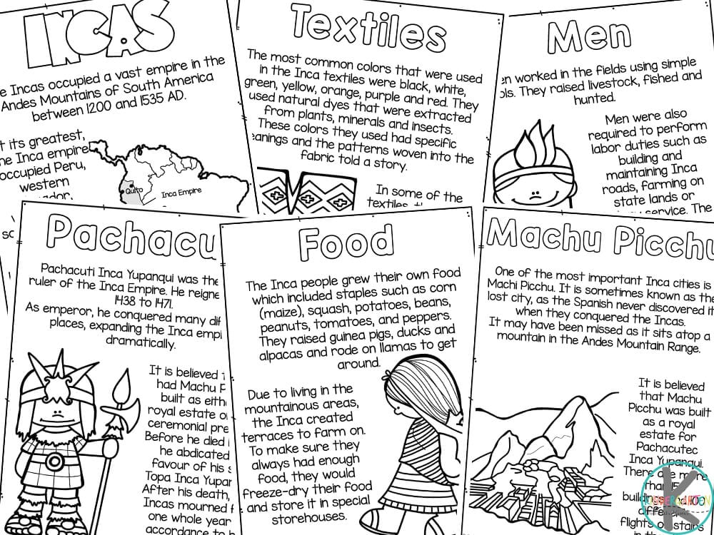 FREE Printable Inca Coloring Pages for Kids