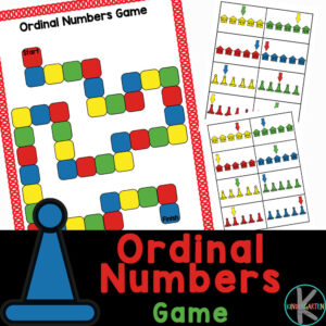 FREE Printable Ordinal Numbers Kindergarten Math Game