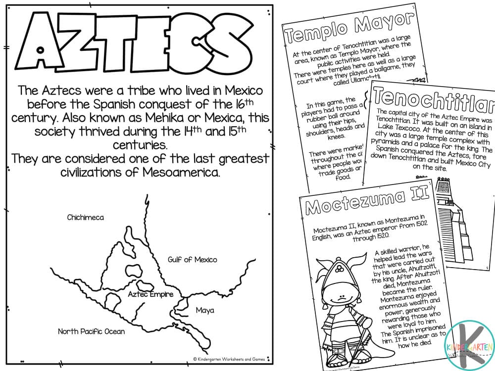 FREE Printable Aztec Coloring Pages for Kids