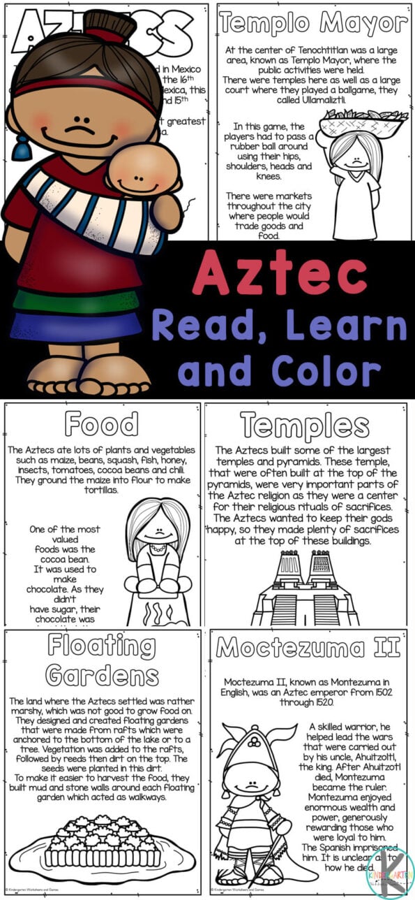 FREE Printable Maya Coloring Pages for Kids to Read, Color & Learn