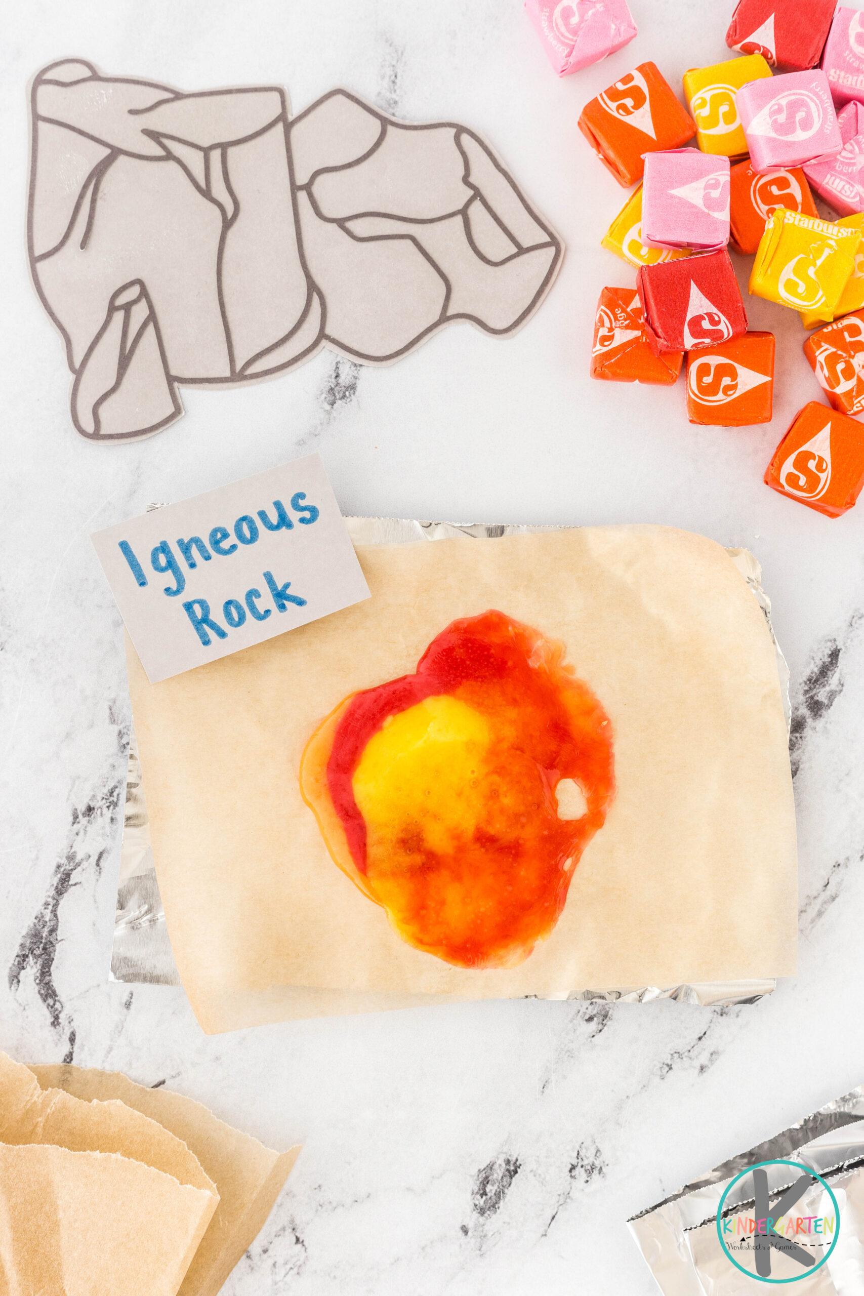 Edible 3 Types of Rocks Activity and Rock Cycle for Kids