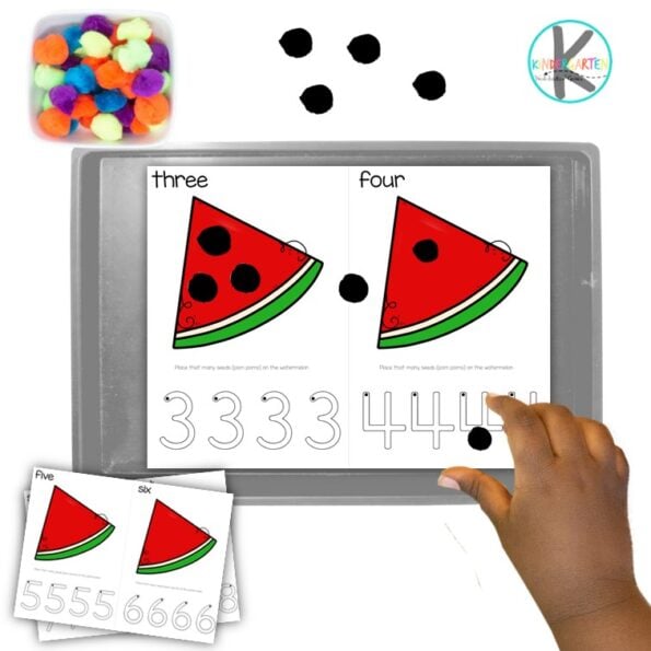 🍉 Number Learning Games Watermelon Mats Math Activities